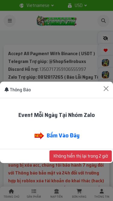 Check website, đánh giá trang web yetiroblox.com | SCAM.VN - Cảnh Báo Lừa Đảo