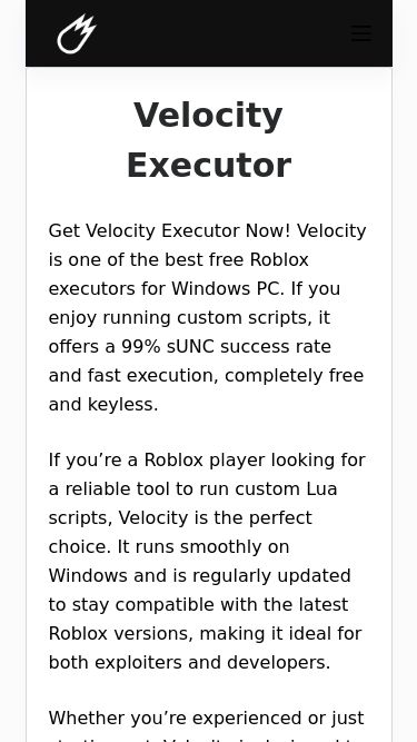 Check website, đánh giá trang web velocity-executor.com | SCAM.VN ...