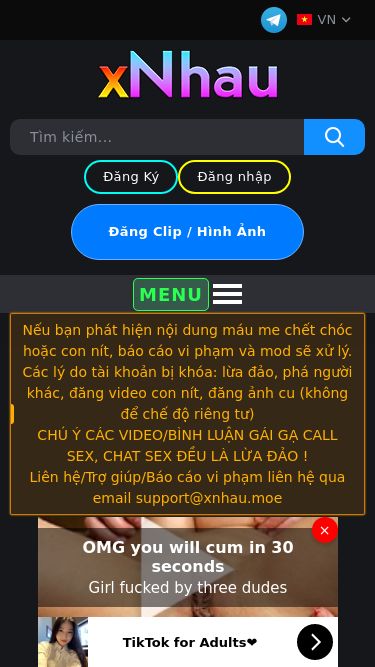 Kiểm tra độ tin cậy của trang web xnhau.biz | SCAM.VN - Cảnh Báo Lừa Đảo